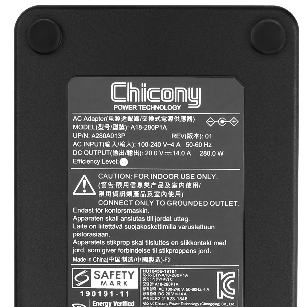 Chicony A18-280P1A Charger power cord 280w phi 5.5