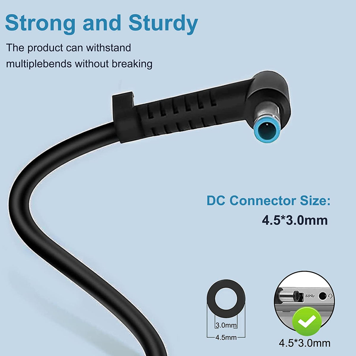 HP ZBook 15 17 G3 G4 G5 power cord Original 230w